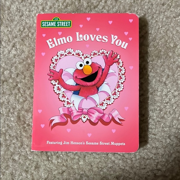 Sesame Street | Toys | Sesame Street Elmo Loves You Pink Book | Poshmark